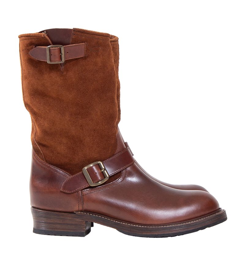 Bright Shoemakers - Engineer Boot - Chestnut/Hairy Rough Out