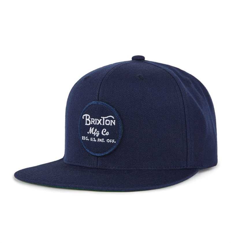 Brixton - Wheeler Snapback Cap - Washed Navy