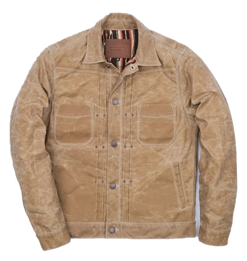 Freenote Cloth - Riders Jacket Waxed Canvas - Tumbleweed | Sverige