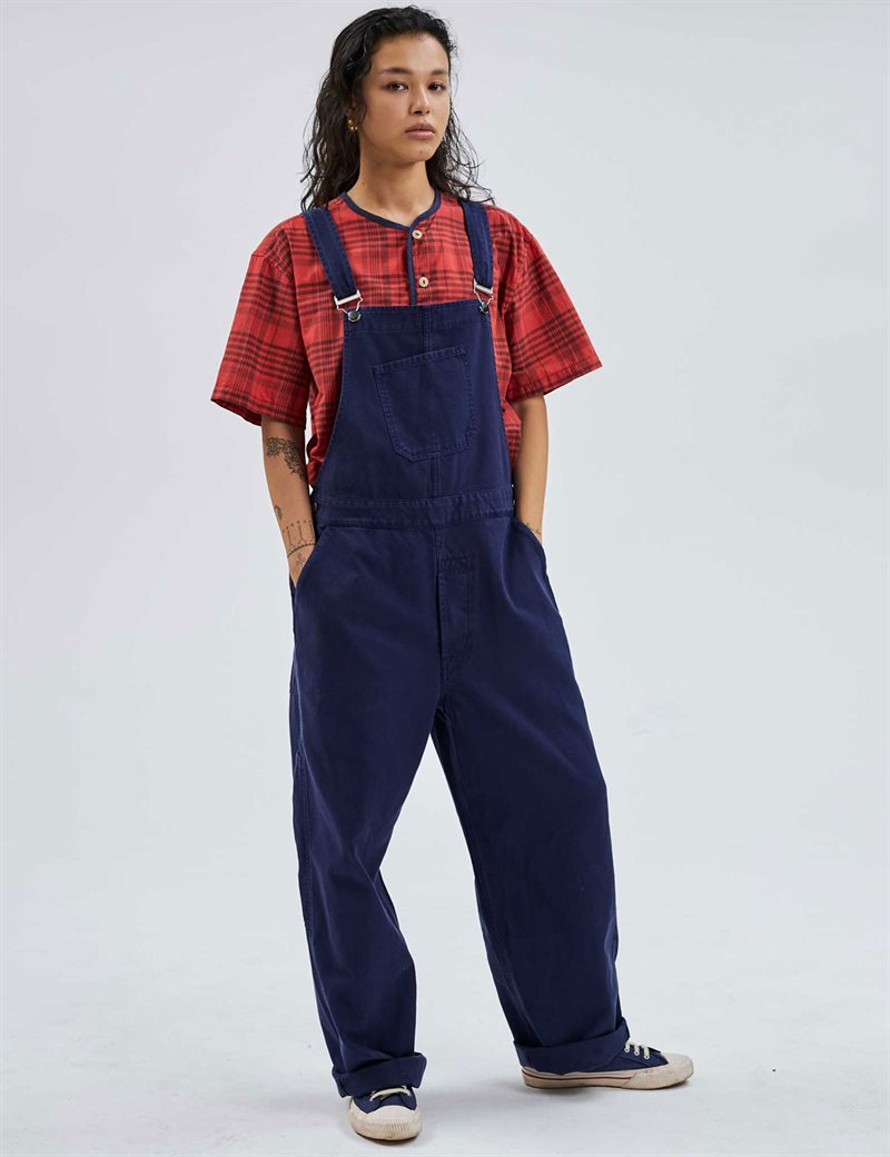 Girls Of Dust - Bib Overall Cotton Twill - Worker Blue