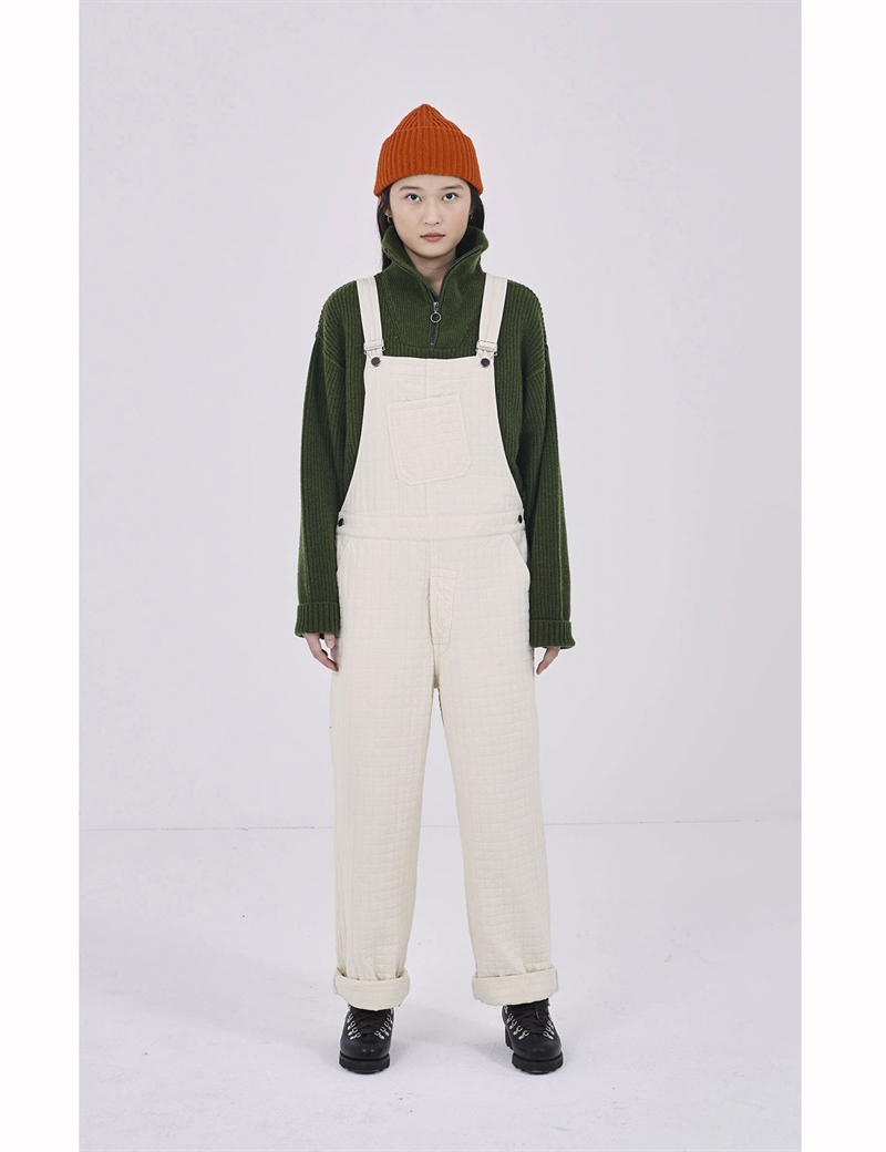 Girls Of Dust - Bib Overall Kimono Cotton - Ecru
