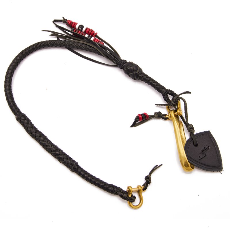 Jonte - Black Kangaroo Leather Lanyard