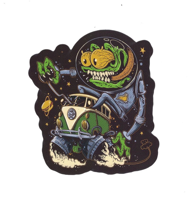 Mangobeard - Space Slug Bus CosmikMango - Sticker | Sverige