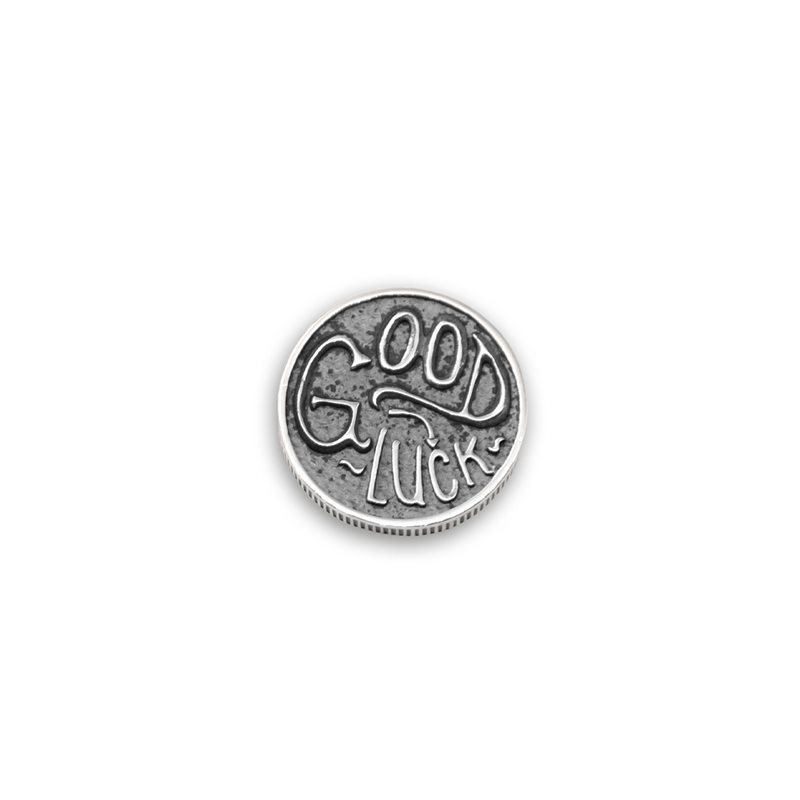 O.P Jewellery - Good Luck & Be Safe Button