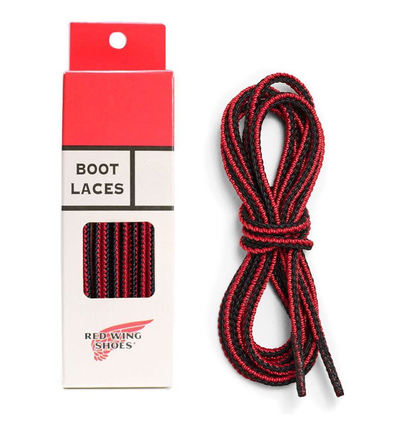 Red Wing - 48-Inch Taslan Lace - Red/Black | Sverige