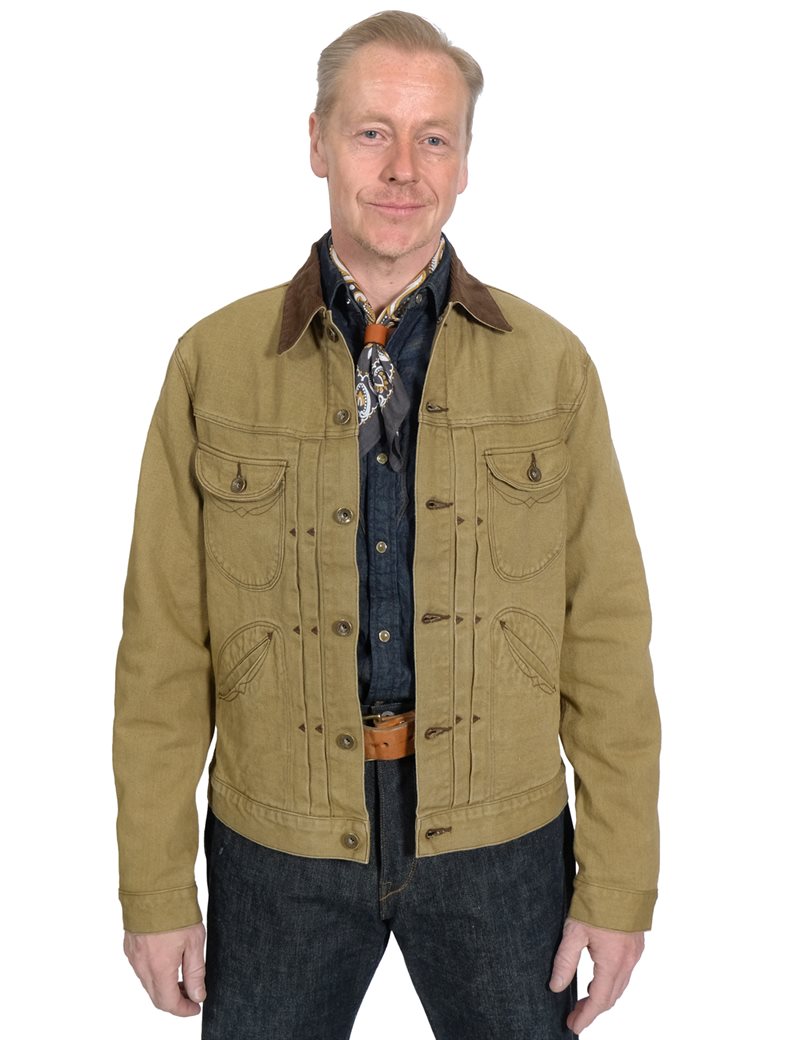 Stevenson Overall Co. - SM1 Stockman Flannel Lined Cowboy Jacket - Bei