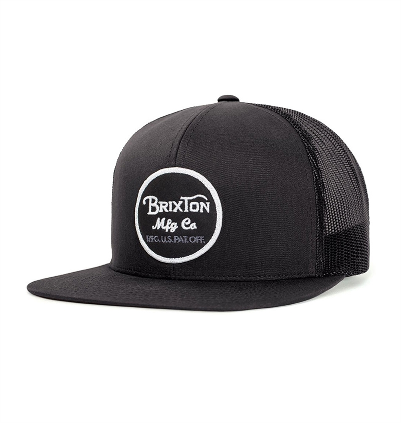 Brixton - Wheeler Mesh Cap - Black/Black