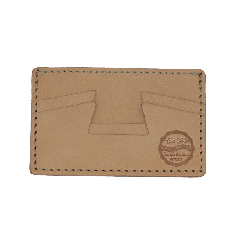 Eat Dust - Credit Card Holder Leather - Natur