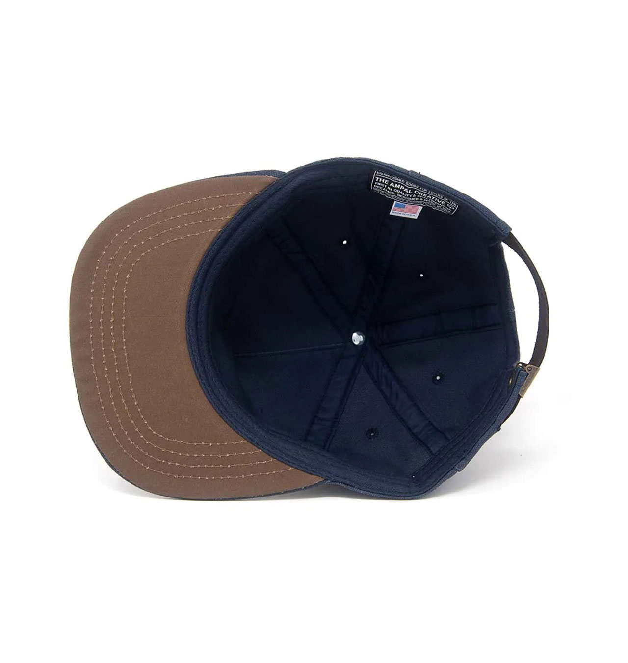 The Ampal Creative - Too Many Cowboys Strapback Cap - Natural/Navy