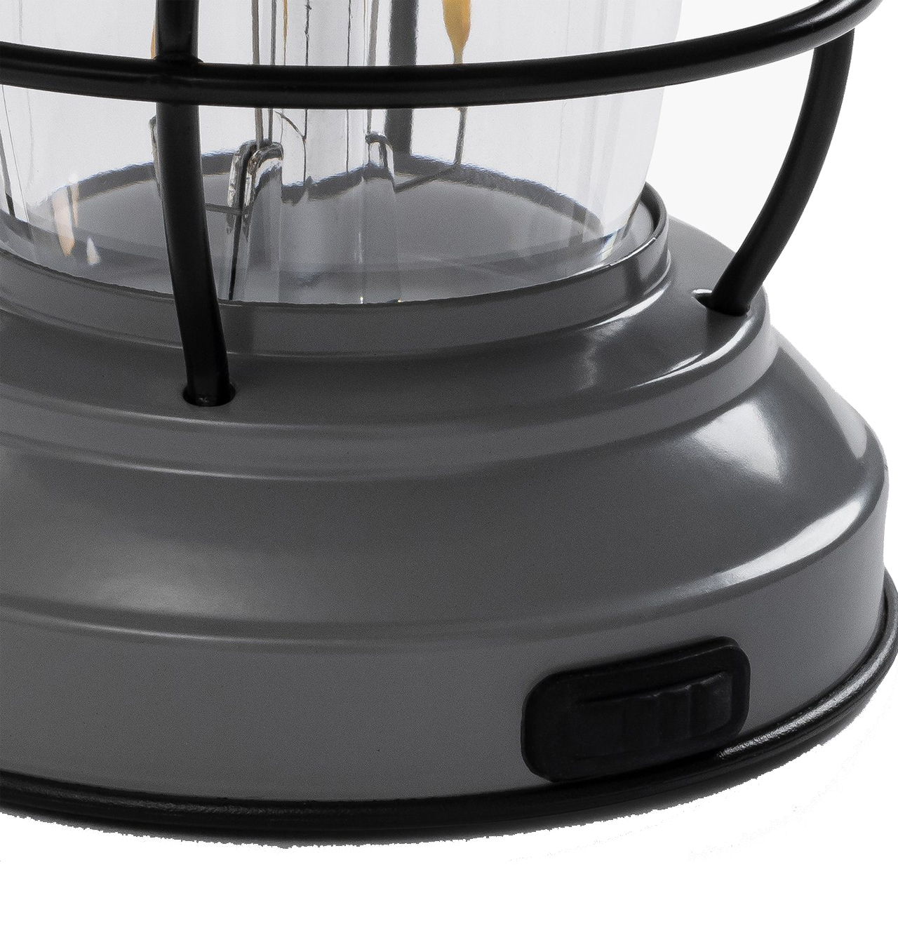 Barebones - Edison Mini Lantern - Slate Grey
