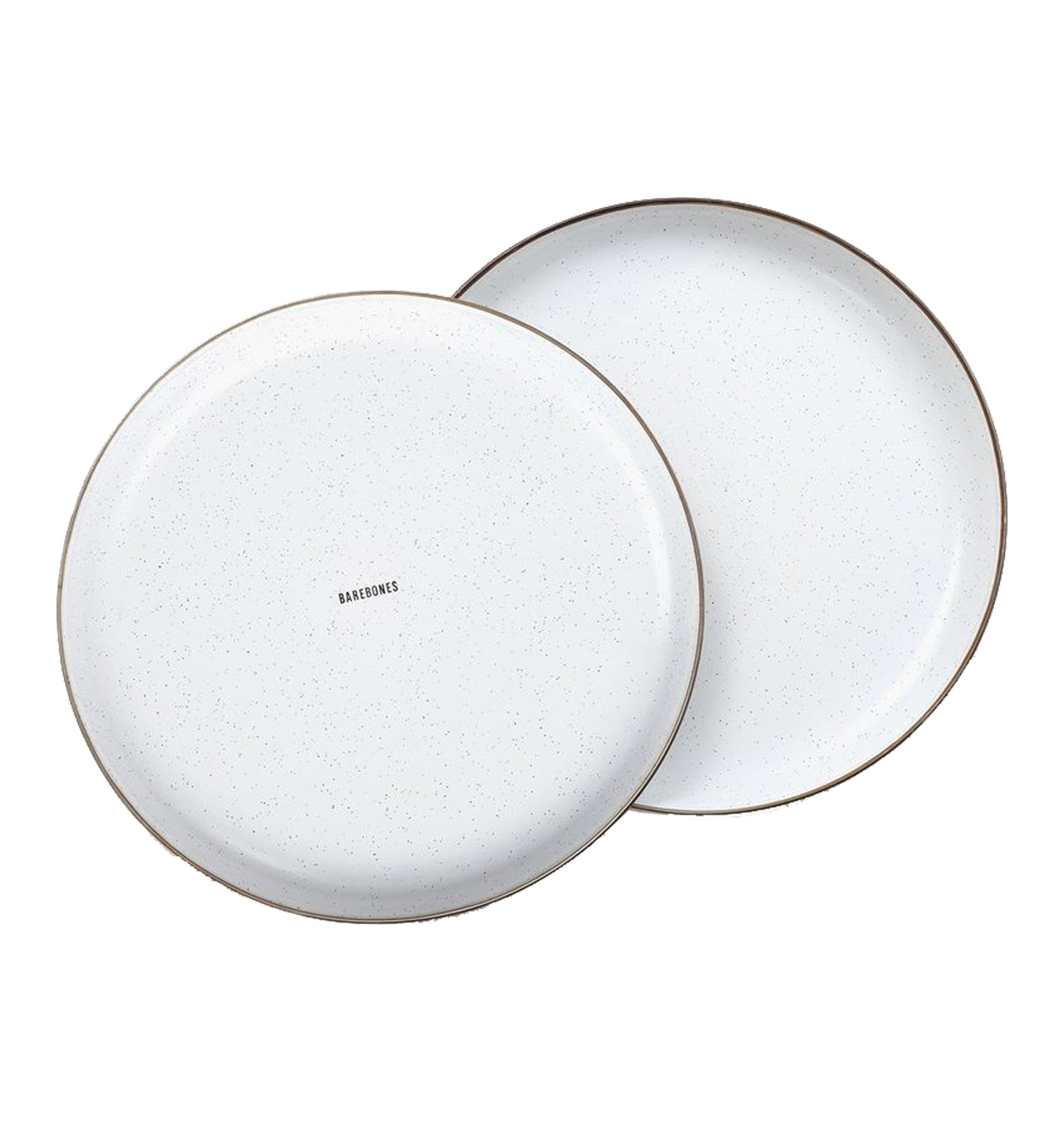 Barebones - Enamel Deep Plates (Set of 2) - Eggshell