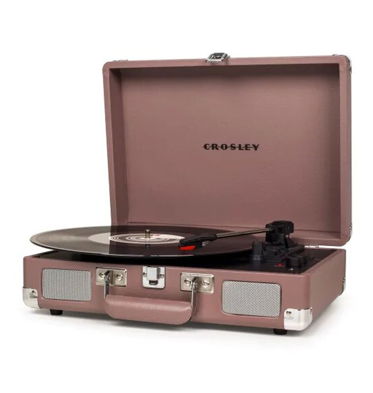 Crosley - 2-Way Bluetooth Cruiser Deluxe Record Player - Purple Ash