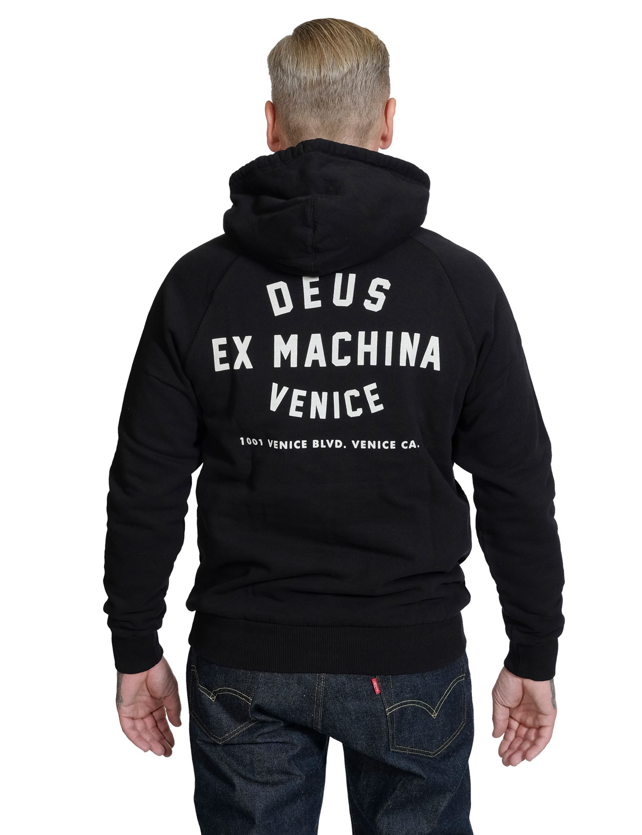 Deus - Venice Adress Hoddie - Black | Sverige