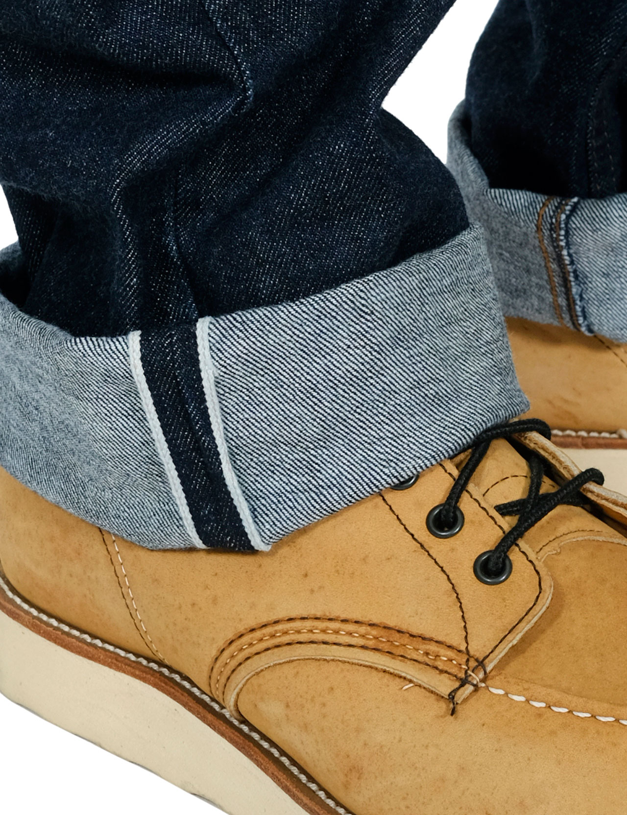 Eat Dust - Fit 36 Loose Oversized Selvedge Denim Jeans Rinsed - 14oz