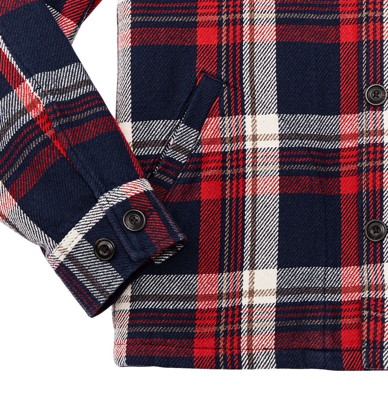 Filson - Deer Island Ranch Coat - Navy/Red Multi Plaid Filson - Deer Island Ranch Coat - Navy/Red Multi Plaid