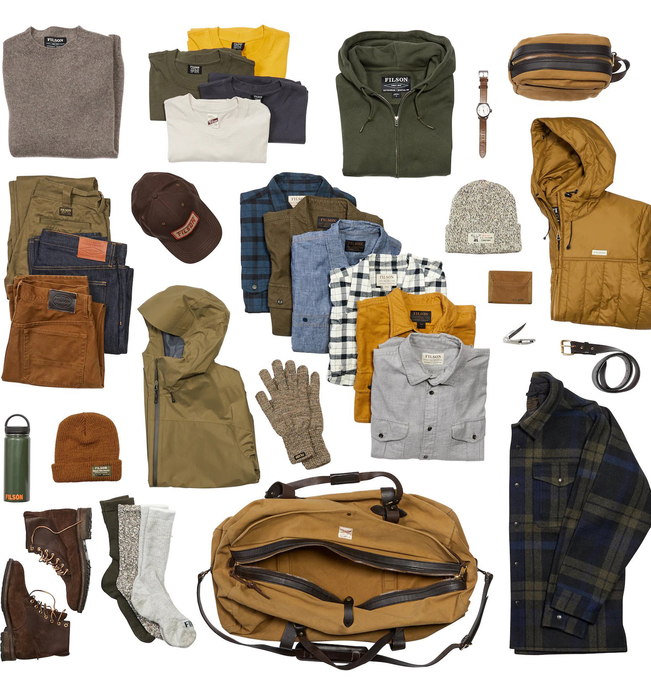 Filson - Large Rugged Twill Duffle Bag - Tan