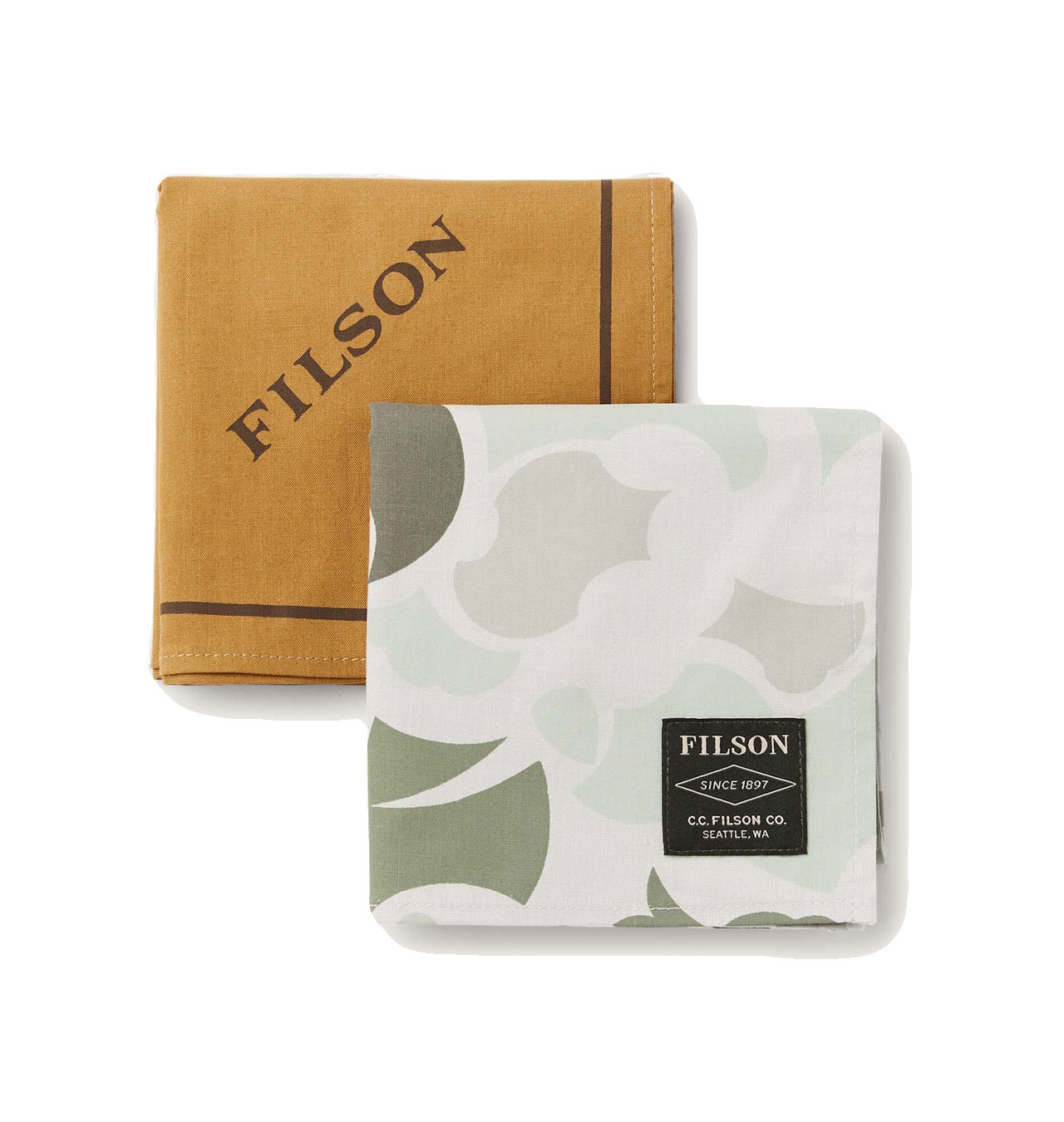 Filson - Sportsman Bandana 2-Pack - Sage Shrub Camo/Khaki
