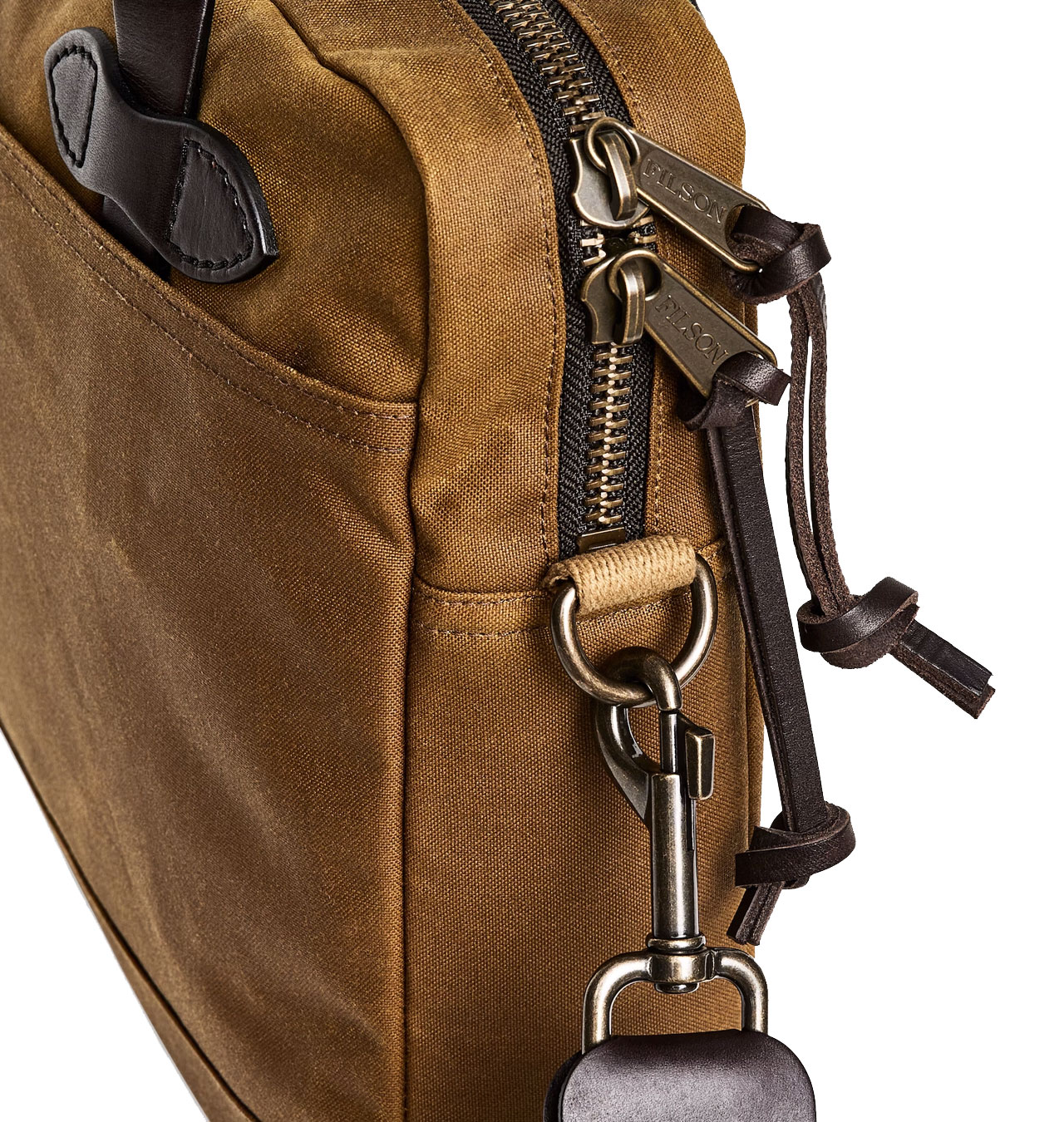 Filson - Tin Cloth Compact Briefcase - Dark Tan
