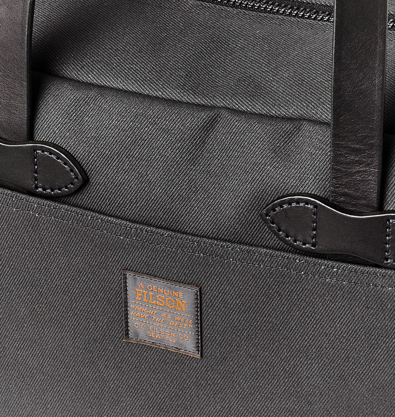 Filson - Tote Bag With Zipper - Faded Black | Sverige