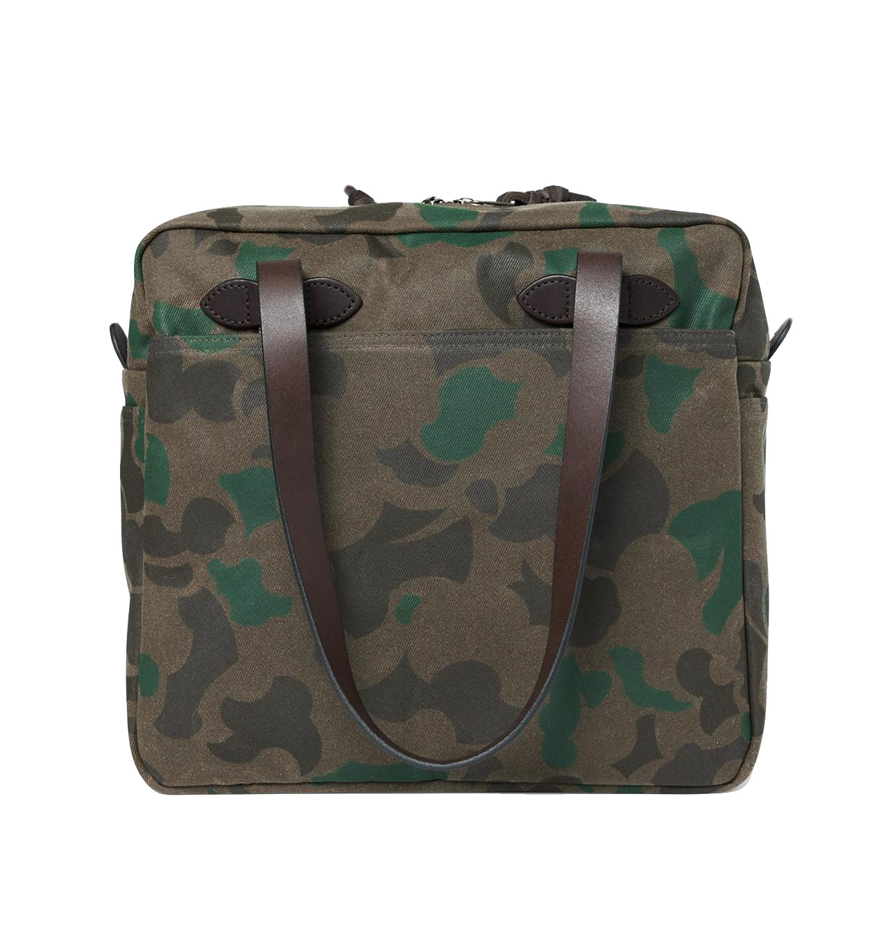 Filson - Tote Bag With Zipper Waxed Rugged Twill - Dark Shrub