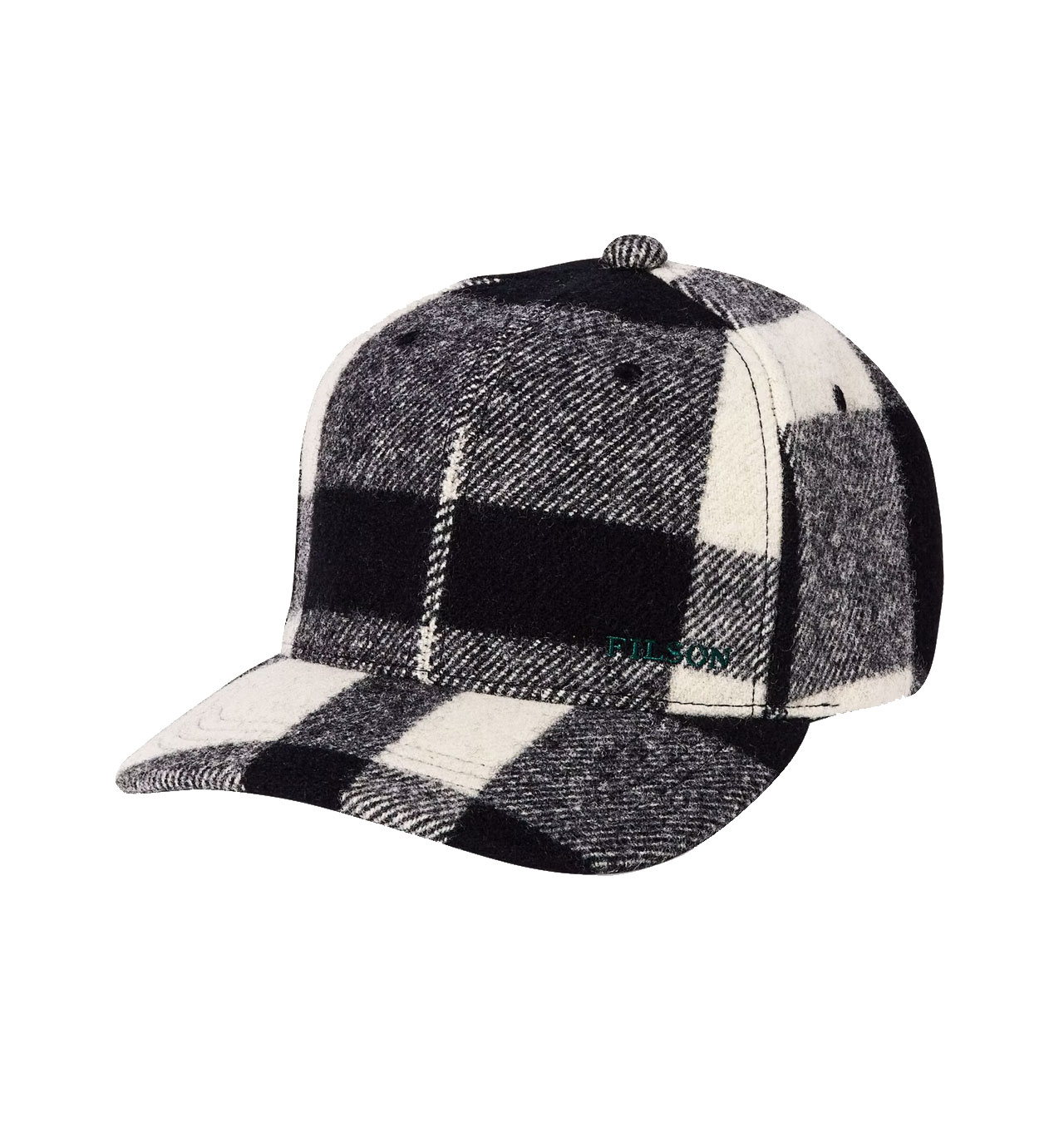 Filson - Wool Logger Cap - Natural/Black Heritage Plaid