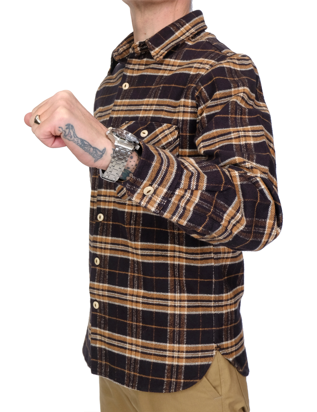 Freenote Cloth - Benson Classic Overshirt - Black Plaid