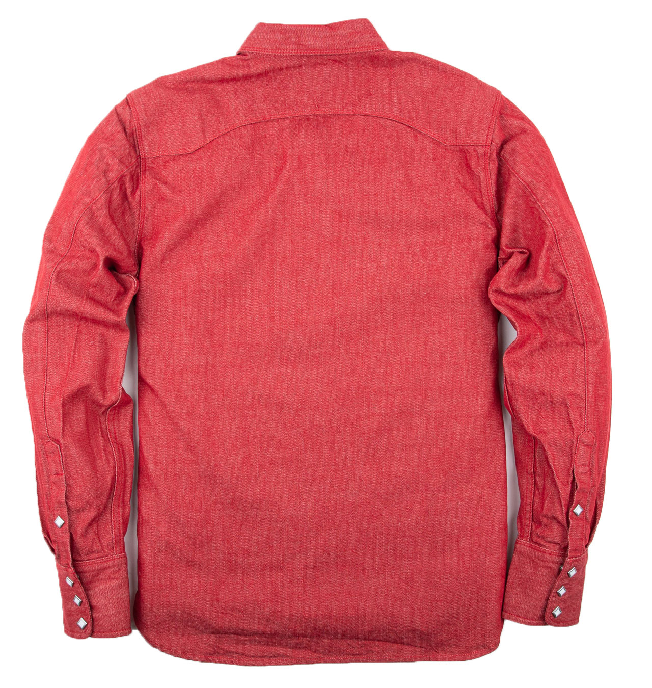 Freenote Cloth - Calico Denim Shirt - Red | Sverige