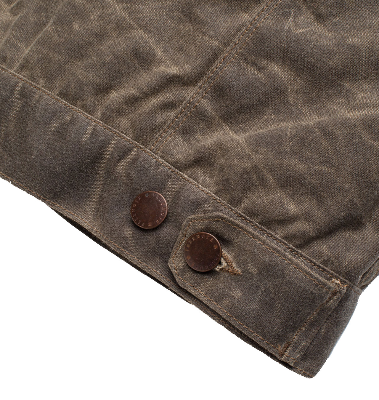 Freenote Cloth - Riders Jacket Waxed Canvas - Oak | Sverige
