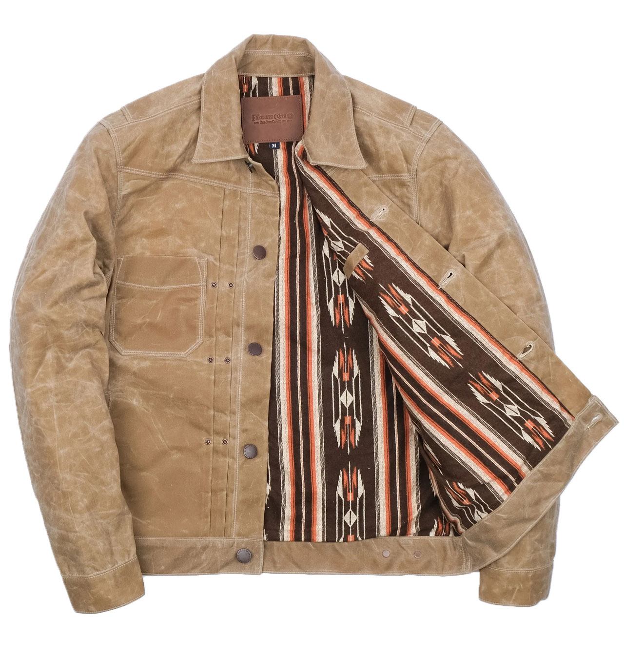 Freenote Cloth - Riders Jacket Waxed Canvas - Tumbleweed | Sverige