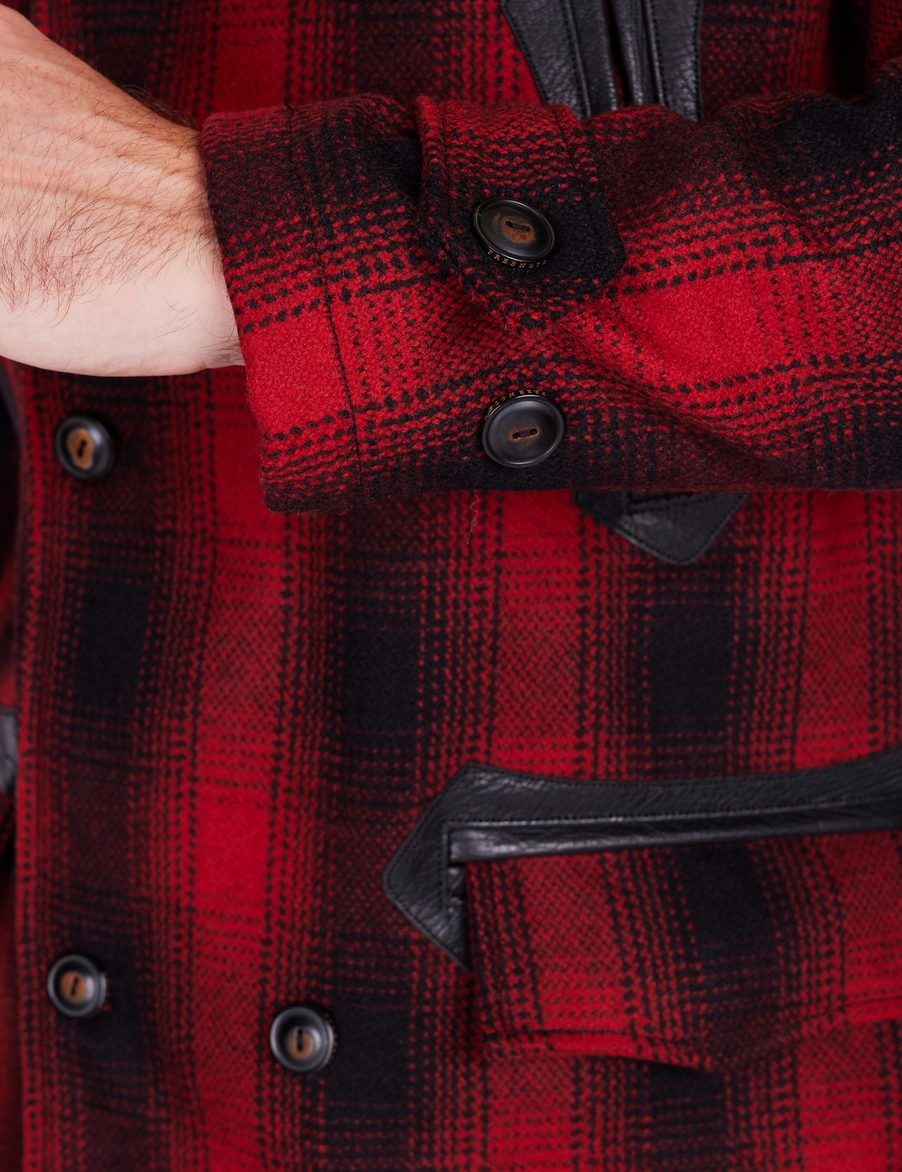 Freenote Cloth - Tolgate Wool Ranch Coat - Red Plaid | Sverige
