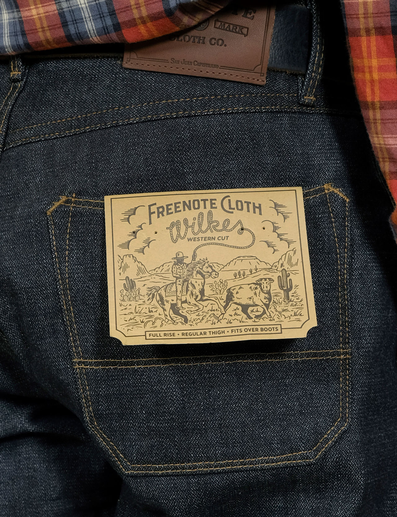 Freenote Cloth - Wilkes Western Denim Jeans Japanese Broken Freenote Cloth - Wilkes Western Denim Jeans Japanese Broken
