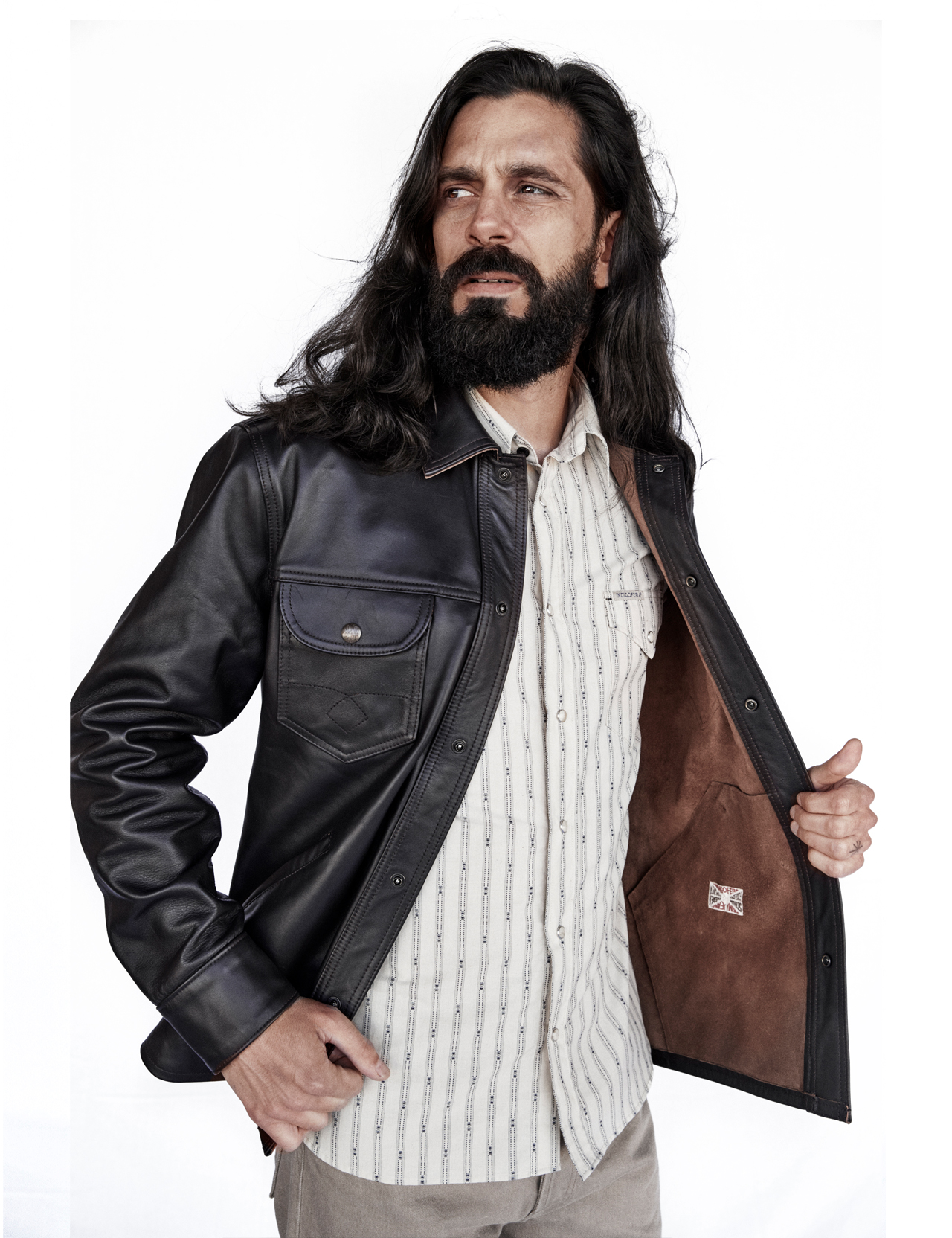 Indigofera - Eagle Rising Leather Jacket - Dark Burgundy Tea Core