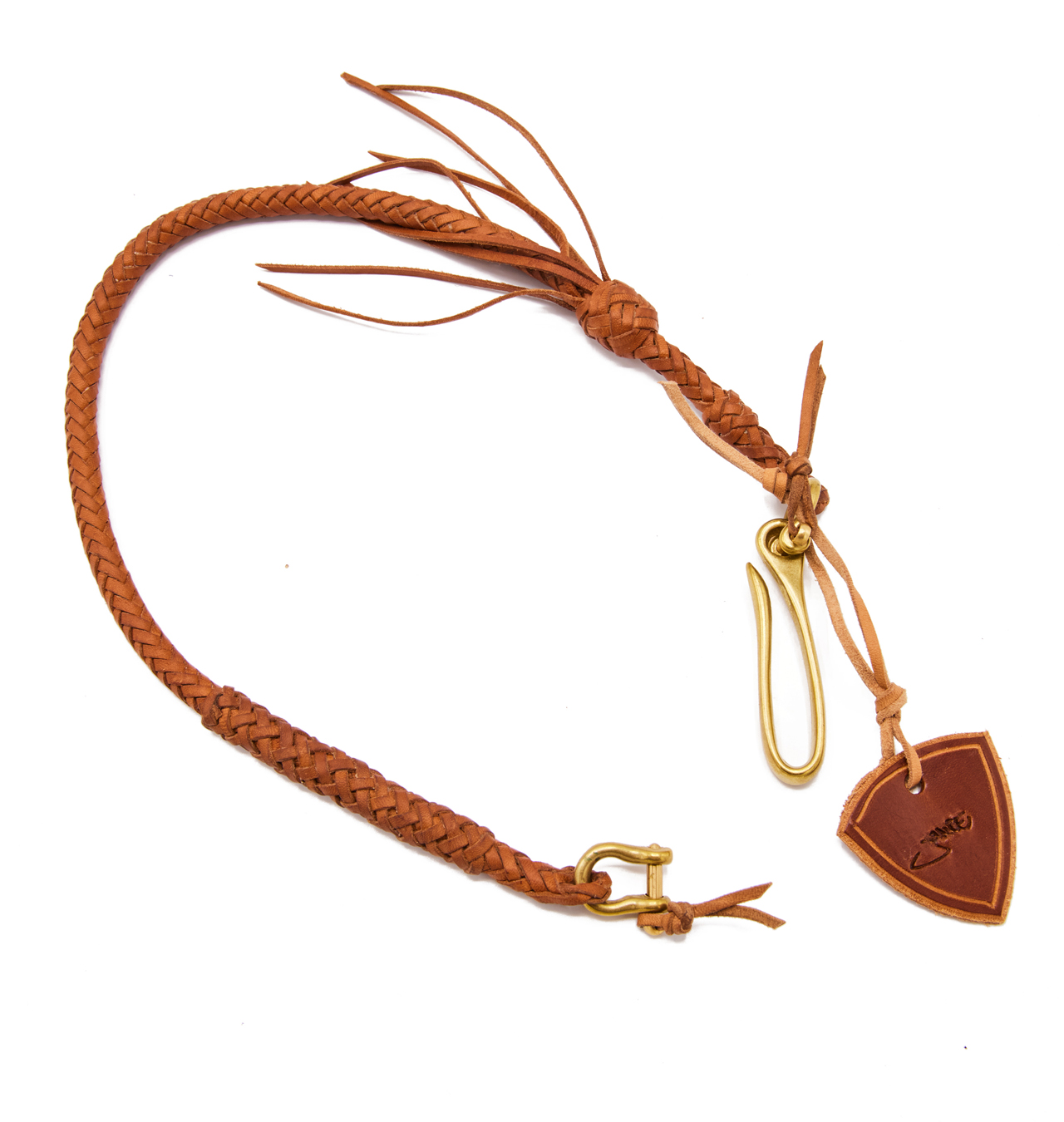 Jonte - Brown Kangaroo Leather Lanyard | Sverige
