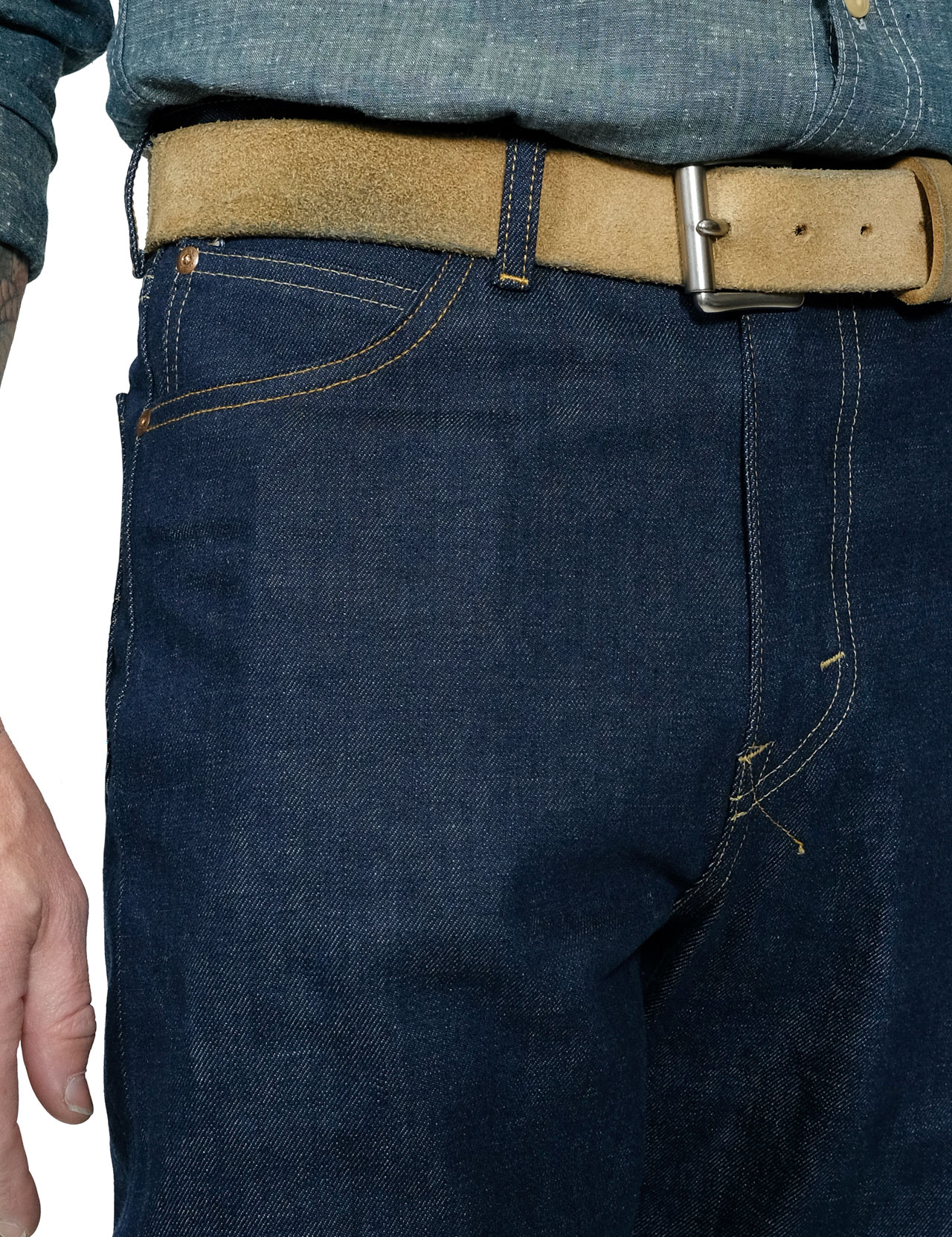 Lee - 101 50s Rider Jeans Rigid Japanese White Selvage Denim - 13oz