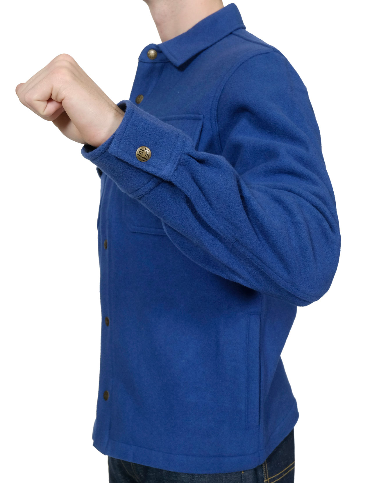 Lee - 101 Wool Overshirt - Blå | Sverige