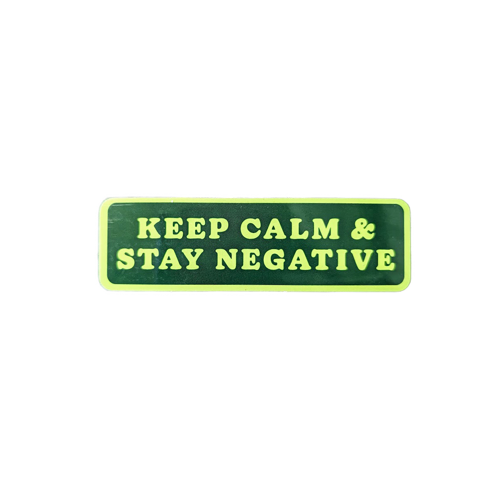 Mangobeard - Keep Calm & Stay Negative - Sticker | Sverige