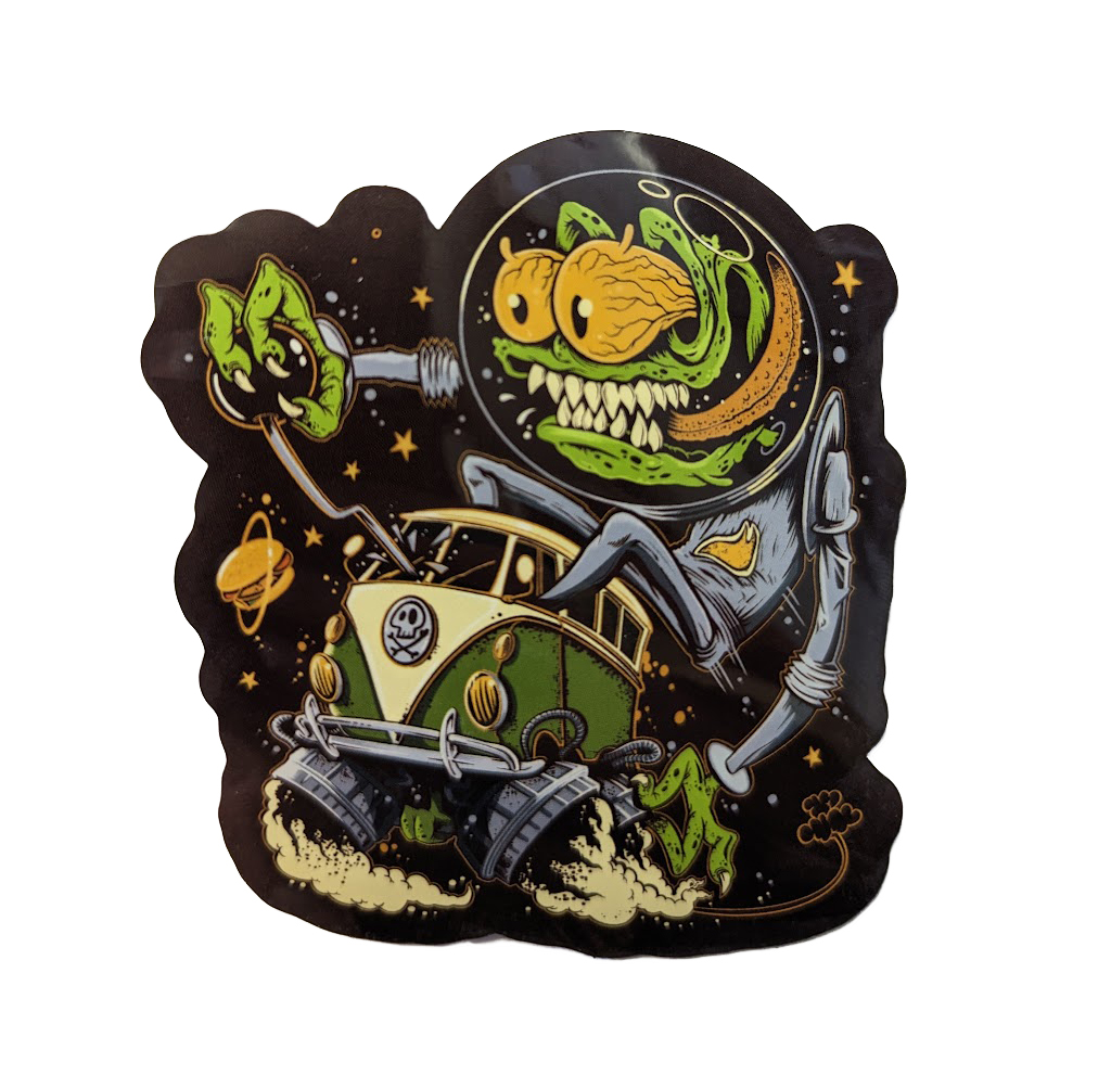 Mangobeard - Space Slug Bus CosmikMango - Sticker | Sverige