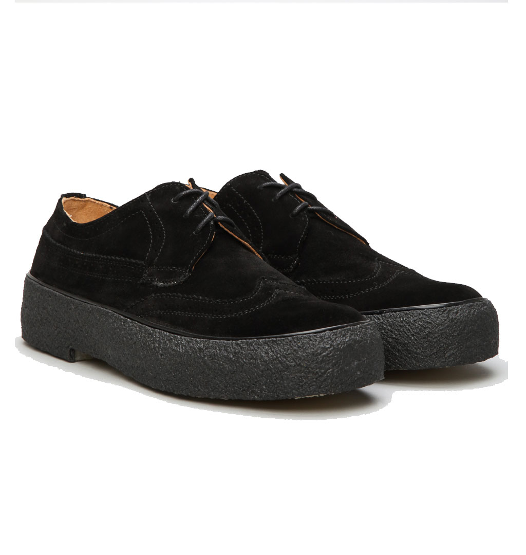 Playboy - Original Classic Brogue Shoe - Black Suede Playboy - Original Classic Brogue Shoe - Black Suede