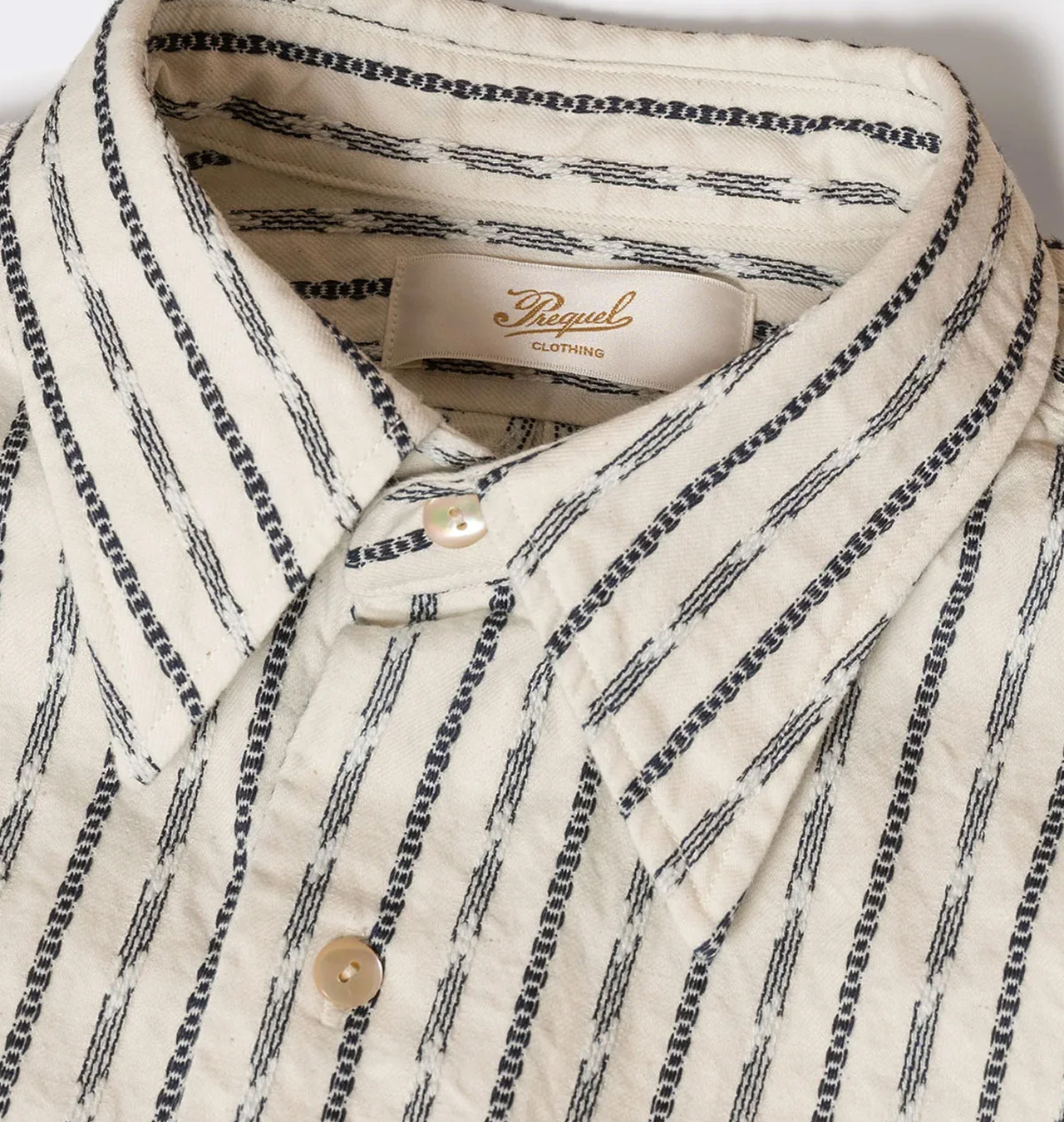 Prequel Garments - Classic Long Point Shirt - Stripe | Sverige