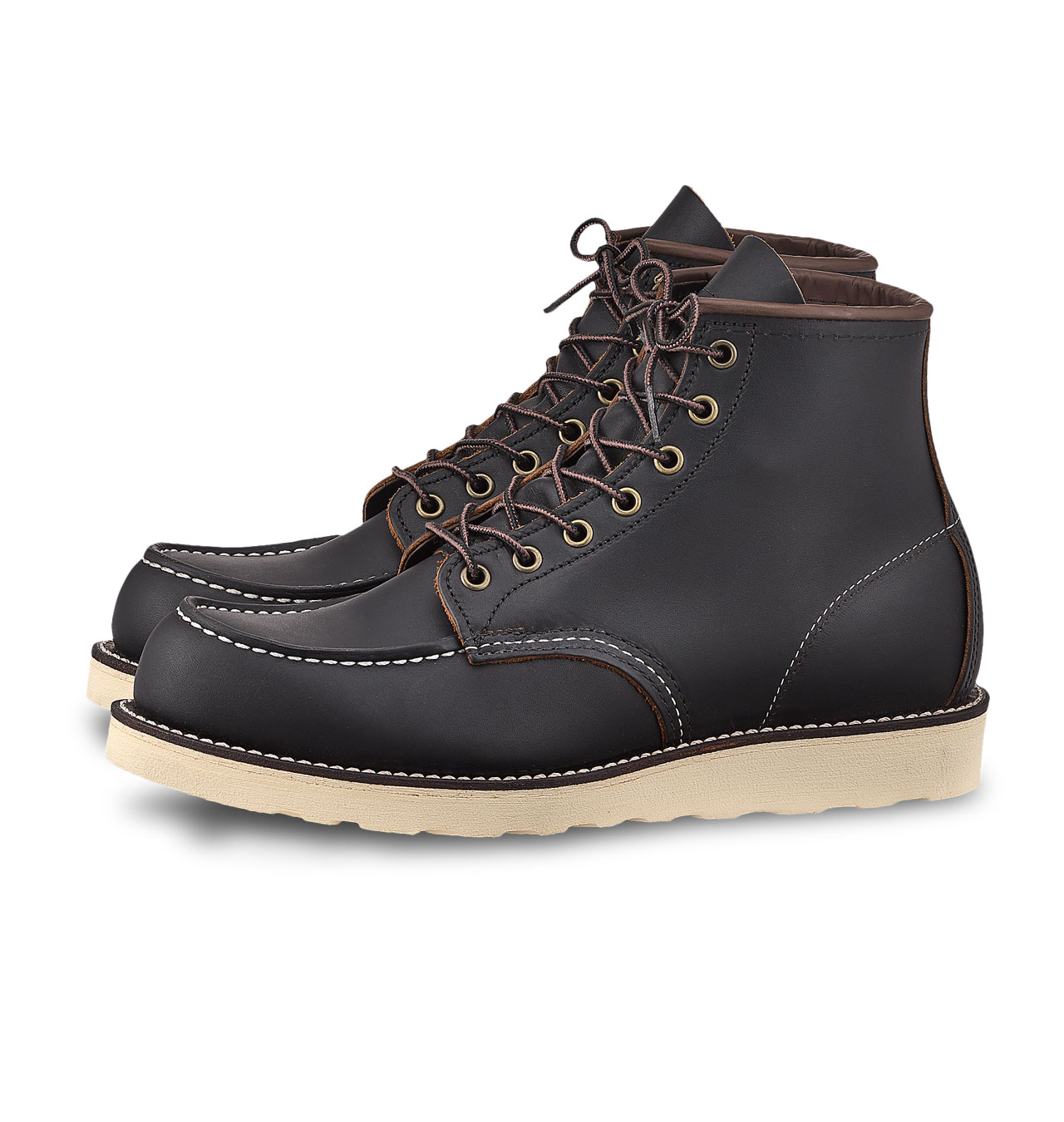 Red Wing Shoes 8849 6-inch Moc Toe - Black Prairie Leather
