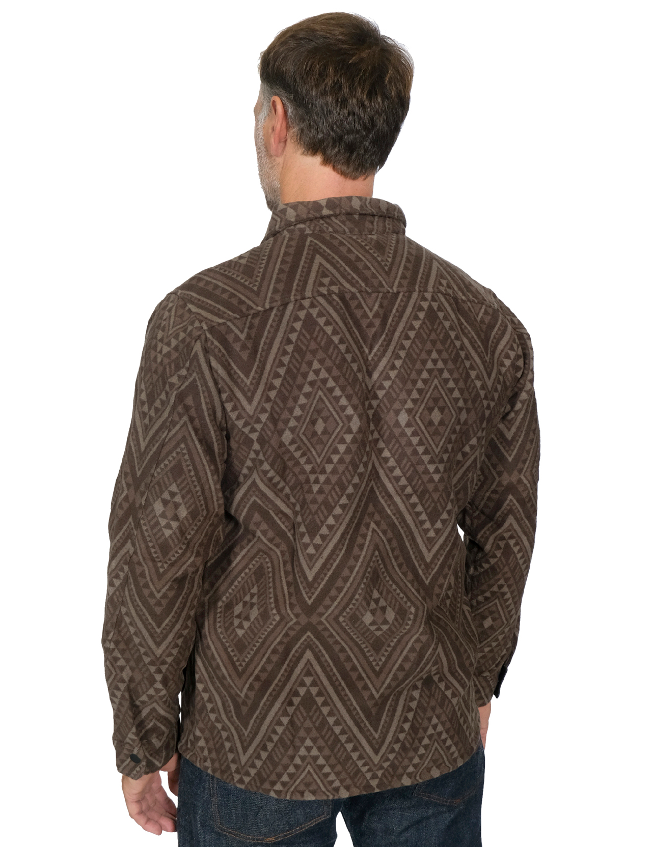 Roark - Andes Manawa Tapu Long Sleeve Flannel - Dark Brown