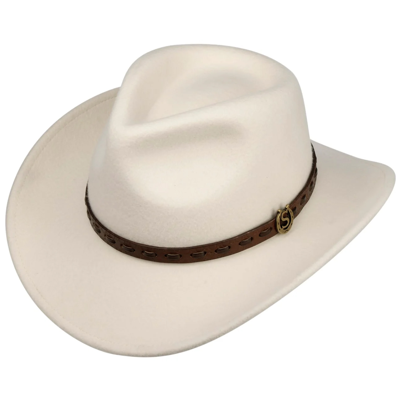 Stetson - Horseshoe Pin Western Wool Hat - Bone | Sverige