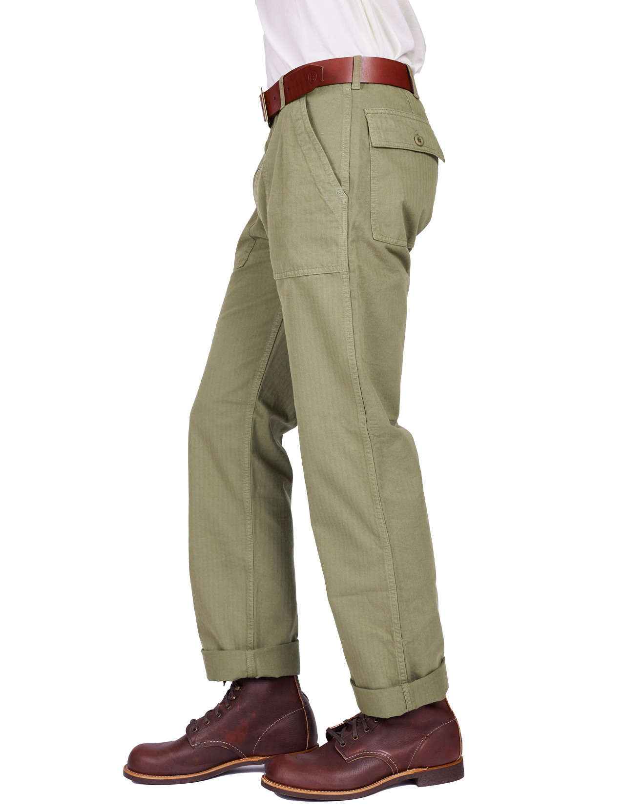 Tellason - Fatigue Pant Herringbone - Military