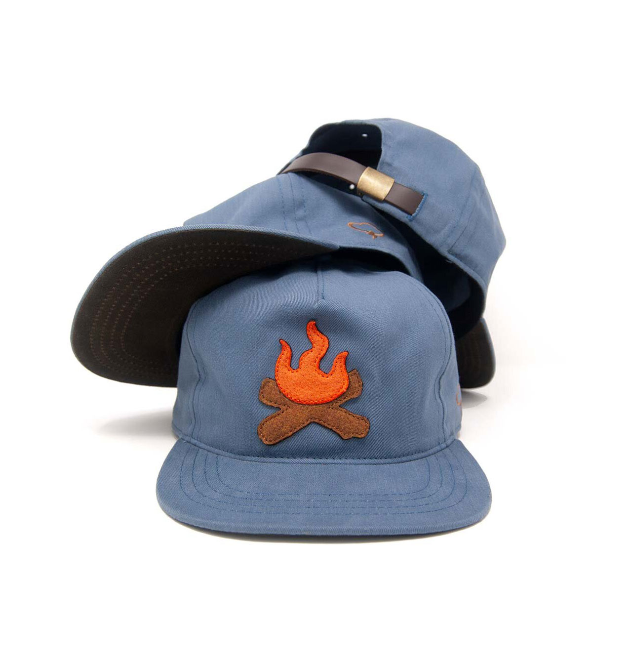 The Ampal Creative - Campfire Strapback Cap - Blue