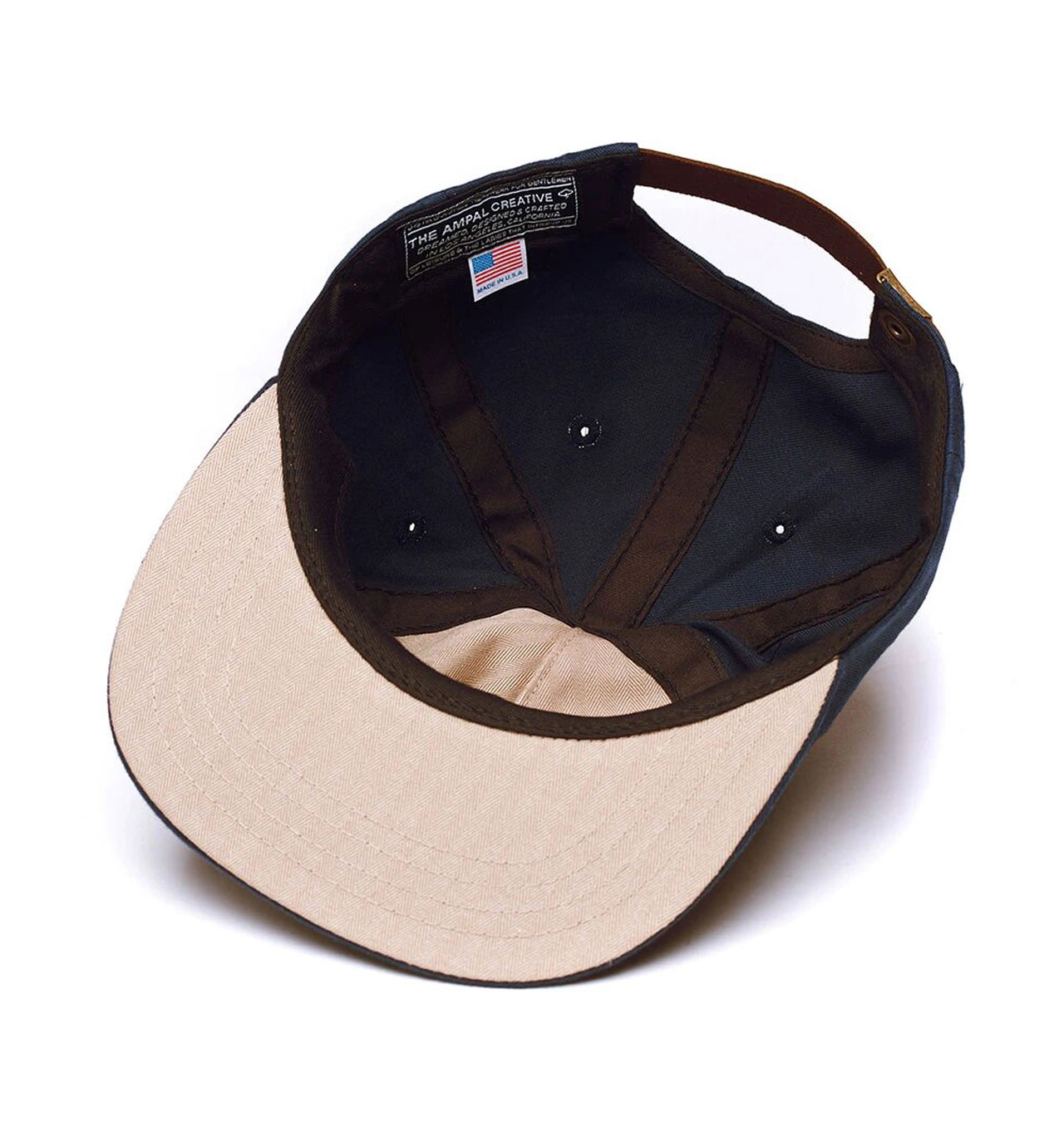 The Ampal Creative - Gone Fishin Pennant Strapback Cap - Navy