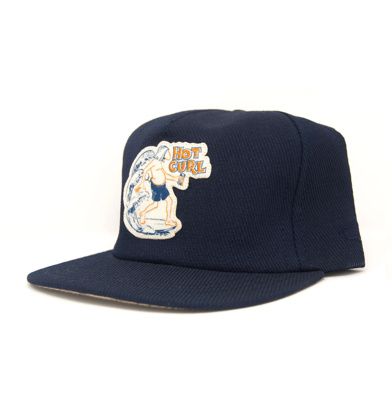The Ampal Creative - Hot Curl Strapback Cap - Navy