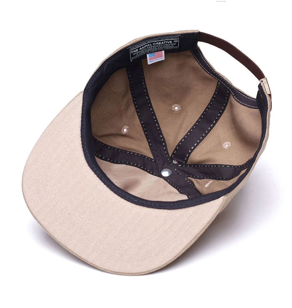 The Ampal Creative - Joshua Tree Pennant Strapback - Khaki