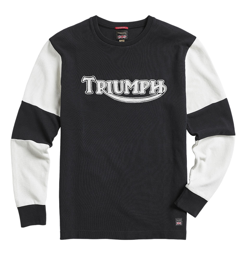Triumph Motorcycles - Imperial Double Pique Long Sleeve Top - Black