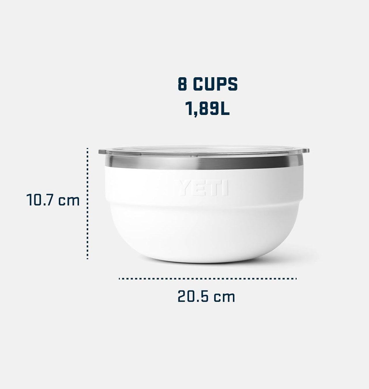 Yeti - Small Rambler Insulated Bowl - White | Sverige