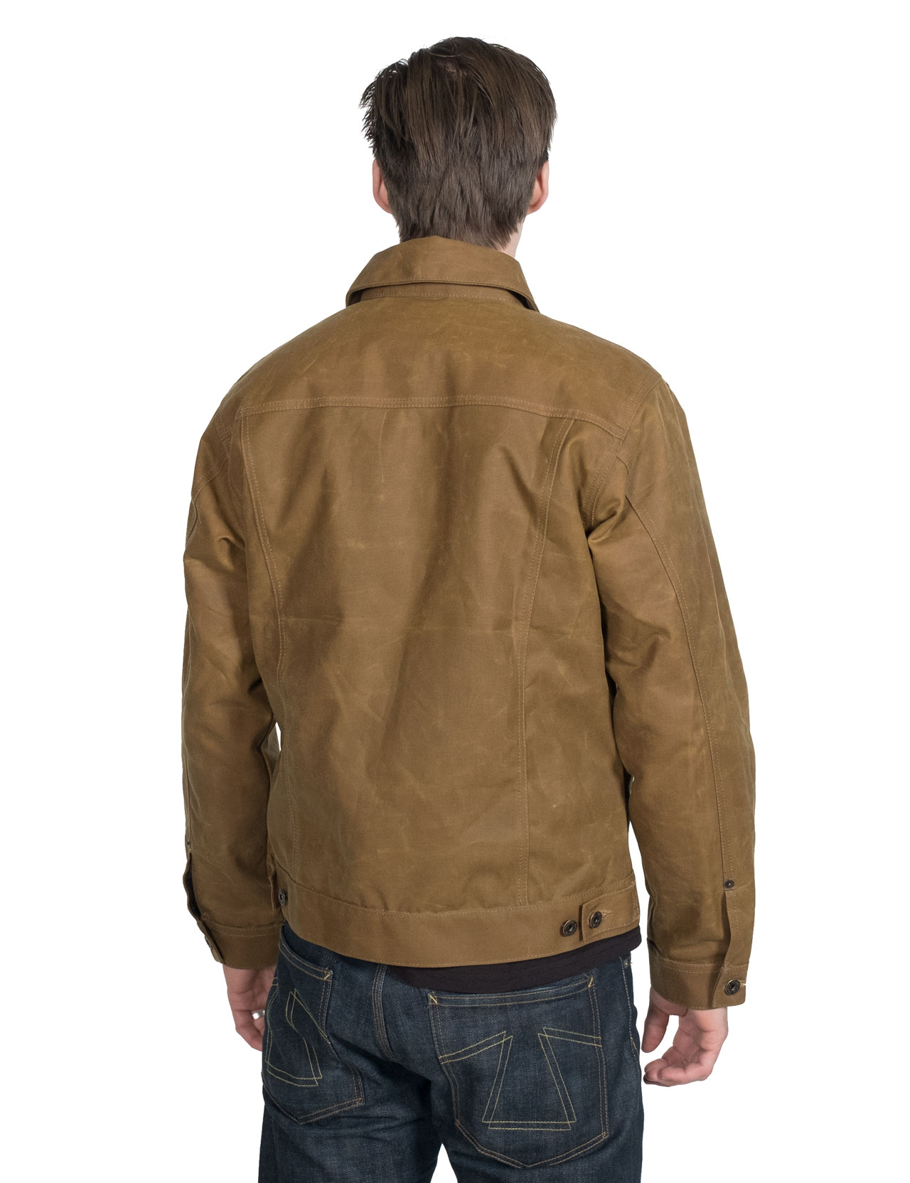Filson - Tin Cloth Short Lined Cruiser Jacket - Dark Tan